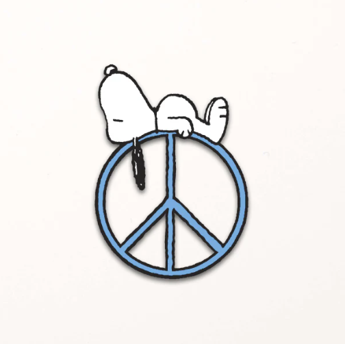 SNOOPY PEACE ENAMEL PIN | TSPTR